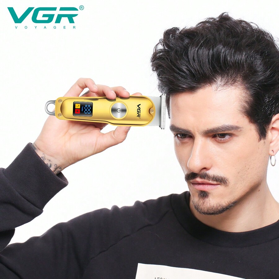 VGR VGR Hair Clipper Portable Cordless Hair Trimmer Digital Display ...