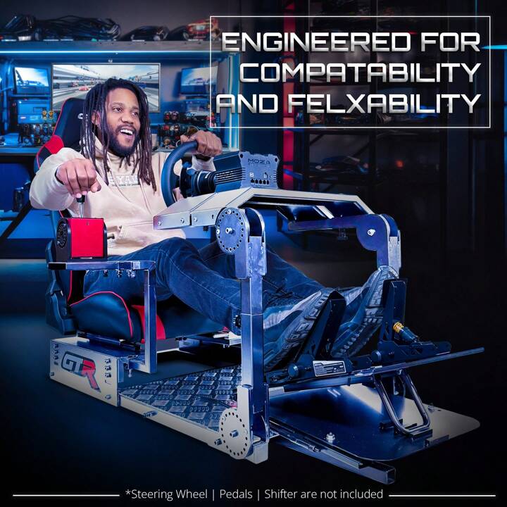 GTR Simulator GTR Simulator GTA-Pro Racing Simulator Cockpit Silver ...