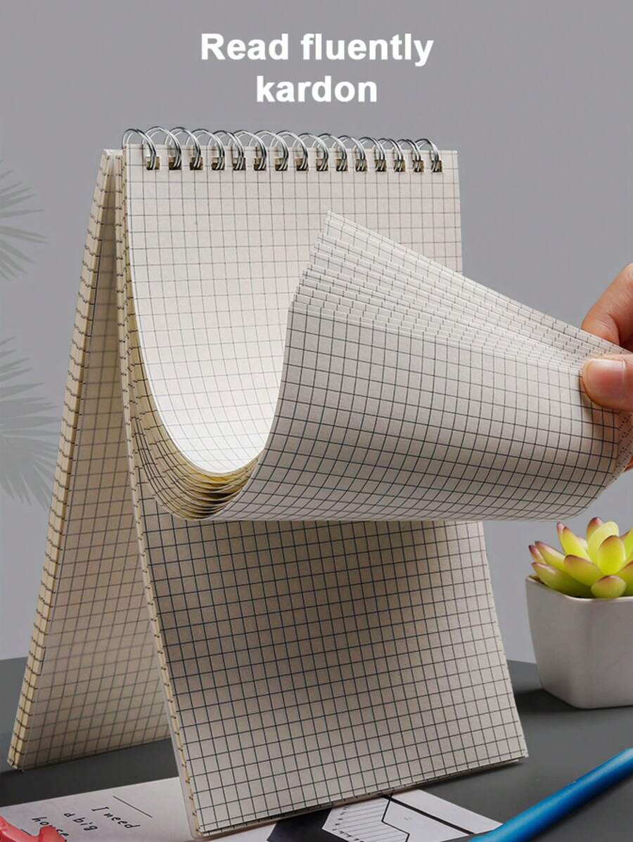 Flip-Top Spiral Notebook A4 A6 B5 Grid Line Ruled Notebook, Student ...