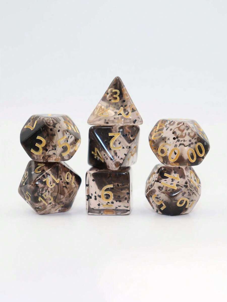 7-Piece Set Of Running Group Dice Game 20-Sided Dice Digital Dice Sieve ...