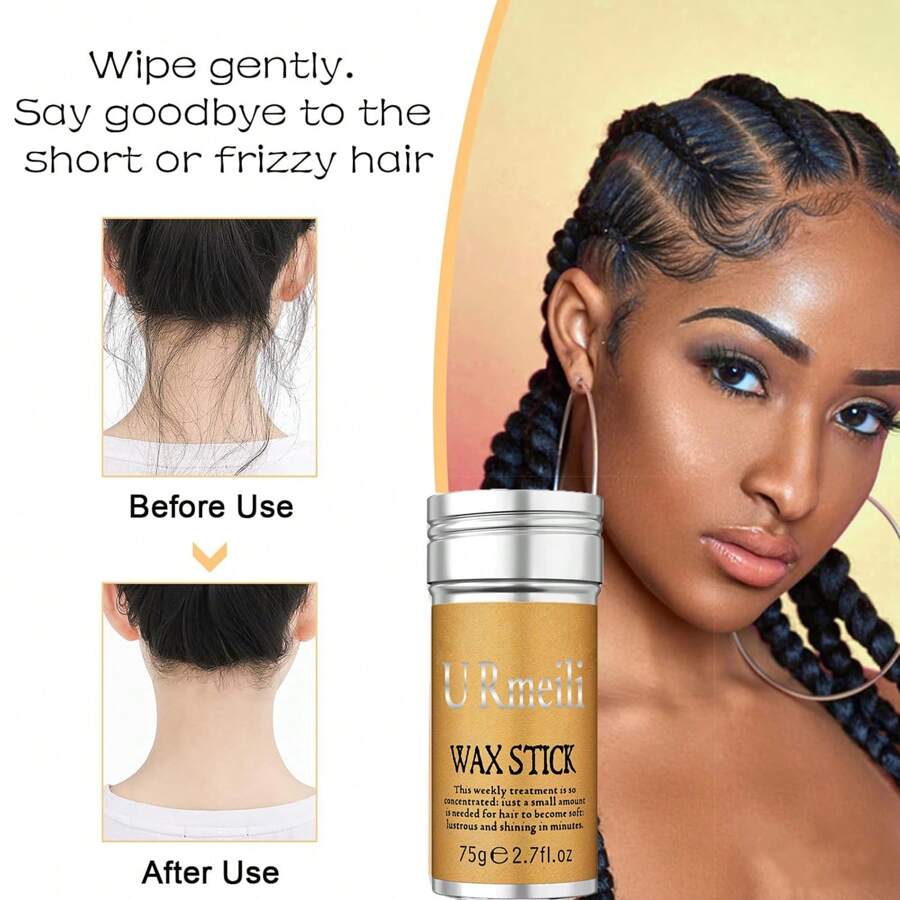 Hair Wax Stick, Smoothing Wax Stick, Hair Gel Stick, Non-Greasy Styling ...