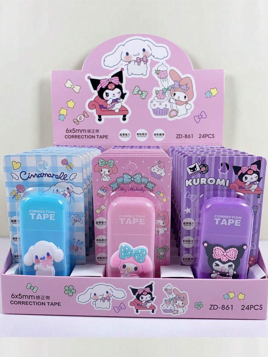 Sanrio Back To School Cute Cartoon Sanrio Family Silicone Correction ...