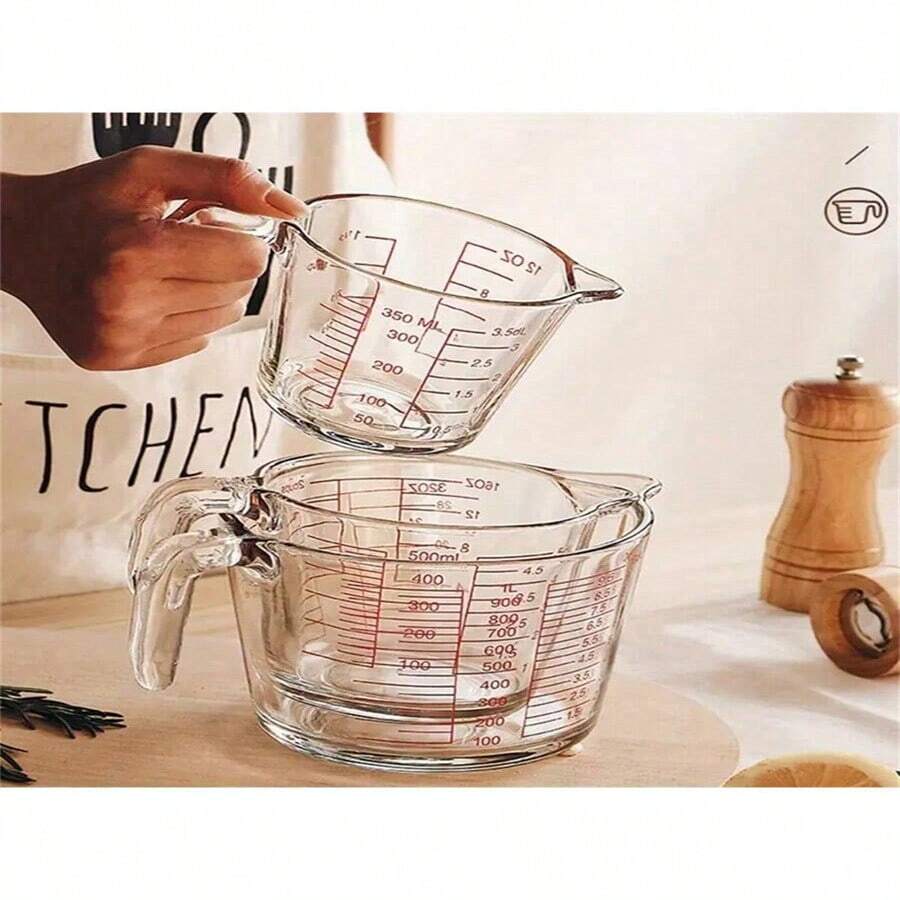 Heat-Resistant Glass Measuring Cup With Precise Scale And Ergonomic ...