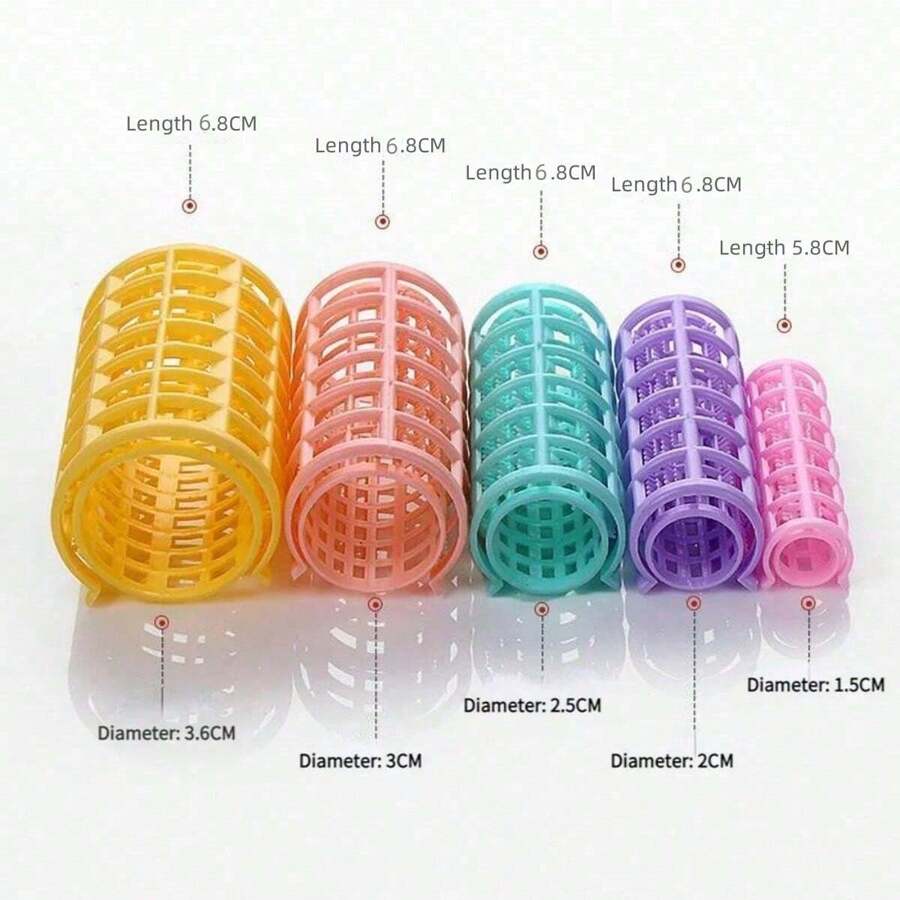 6-14Pcs Heatless Hair Curler No Heat Hair Rollers Plastic Slouchy Curls ...