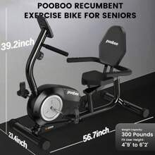 Recumbent Exercise Bikes Sit Down Stationary Bicycle Magnetic ...