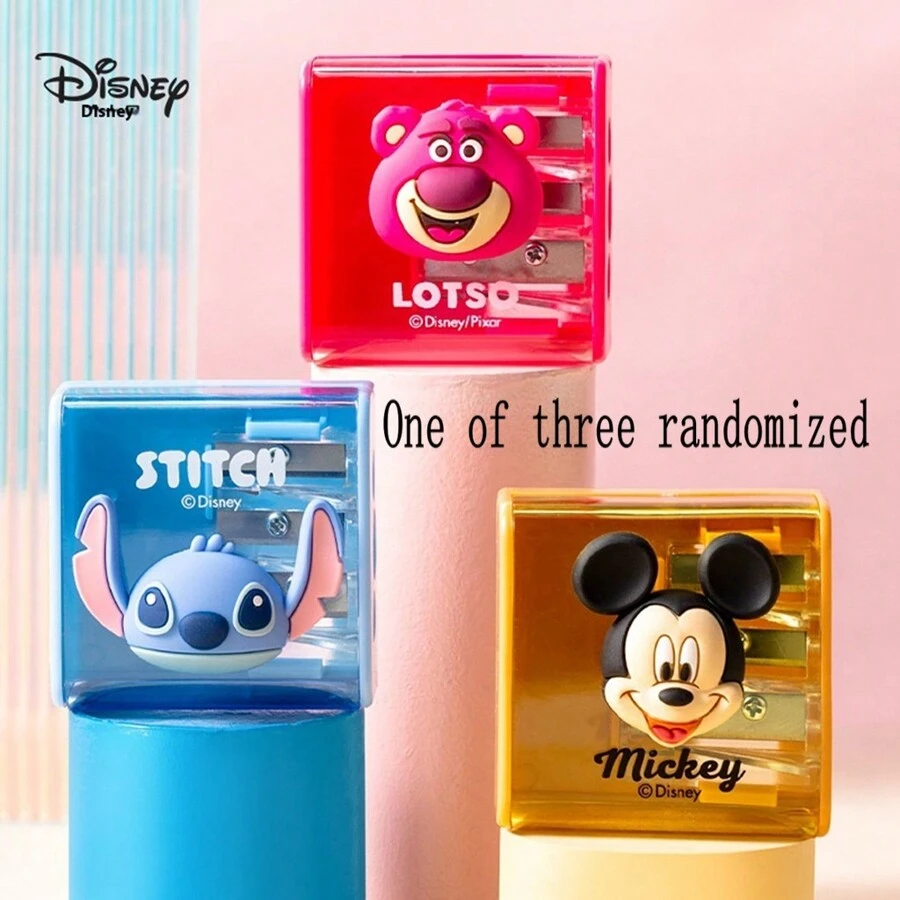 Disney Cartoon 3-Hole Pencil Sharpener, Manual Pencil Sharpener, Rotary ...