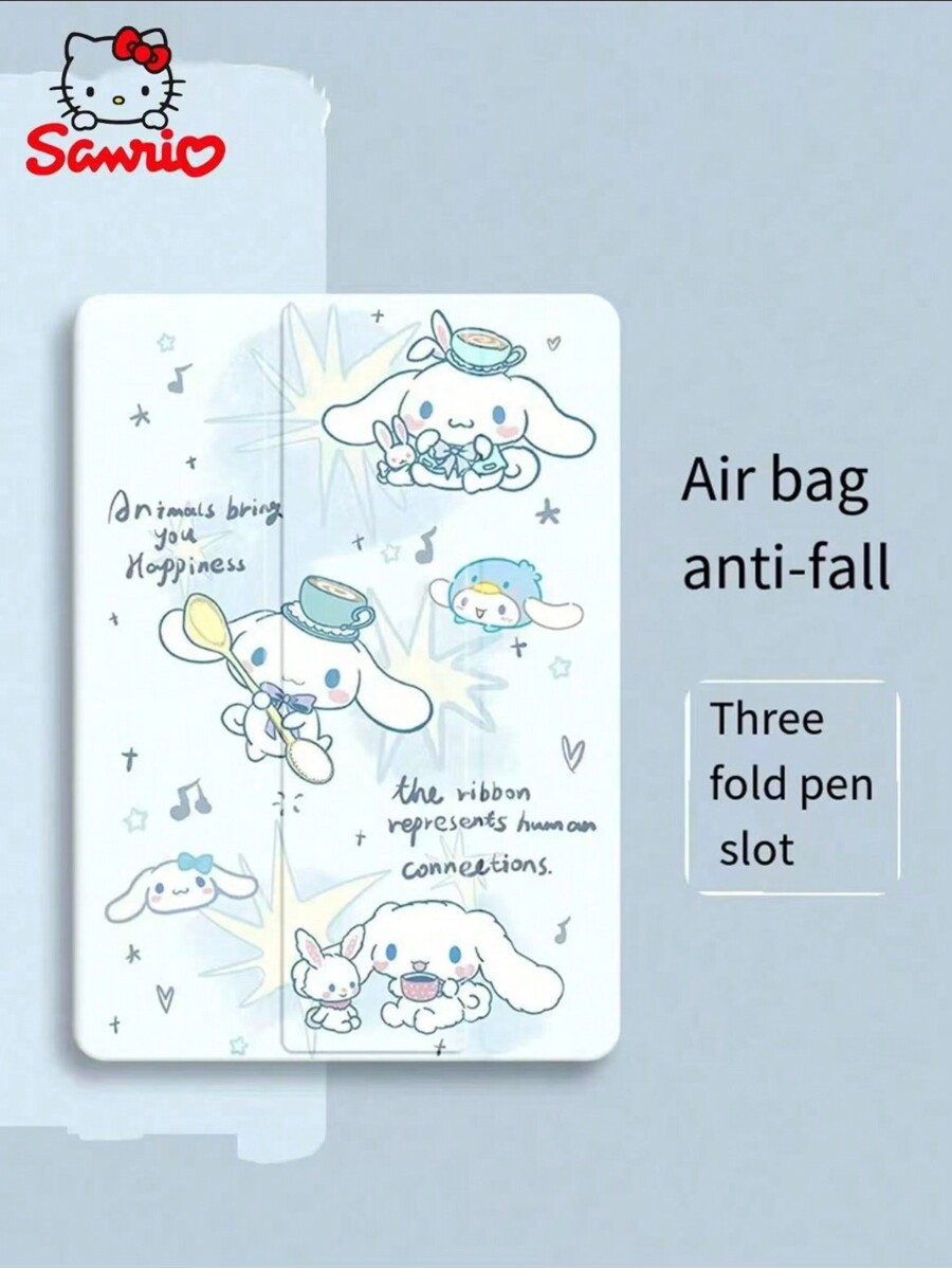Sanrio Sanrio 1pc Cute Sanrio Triple Foldable Tablet Case Compatible ...