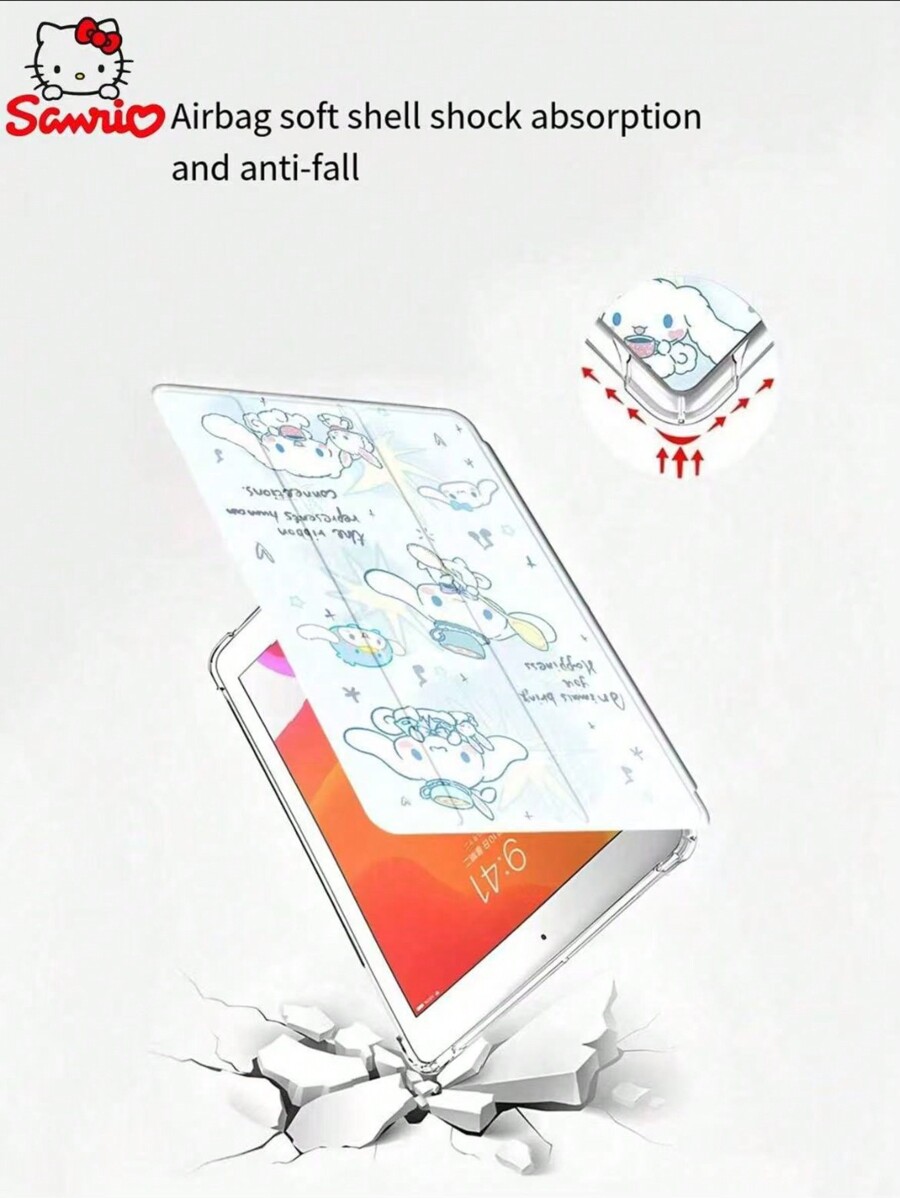 Sanrio Sanrio 1pc Cute Sanrio Triple Foldable Tablet Case Compatible ...