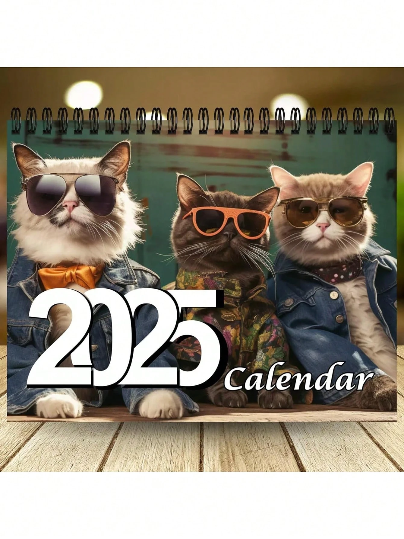 1 pc 2025 לוח שנה ל-12 חודשים ינואר 2025 דצמבר 2025 כריכה כפולה - לוח ...