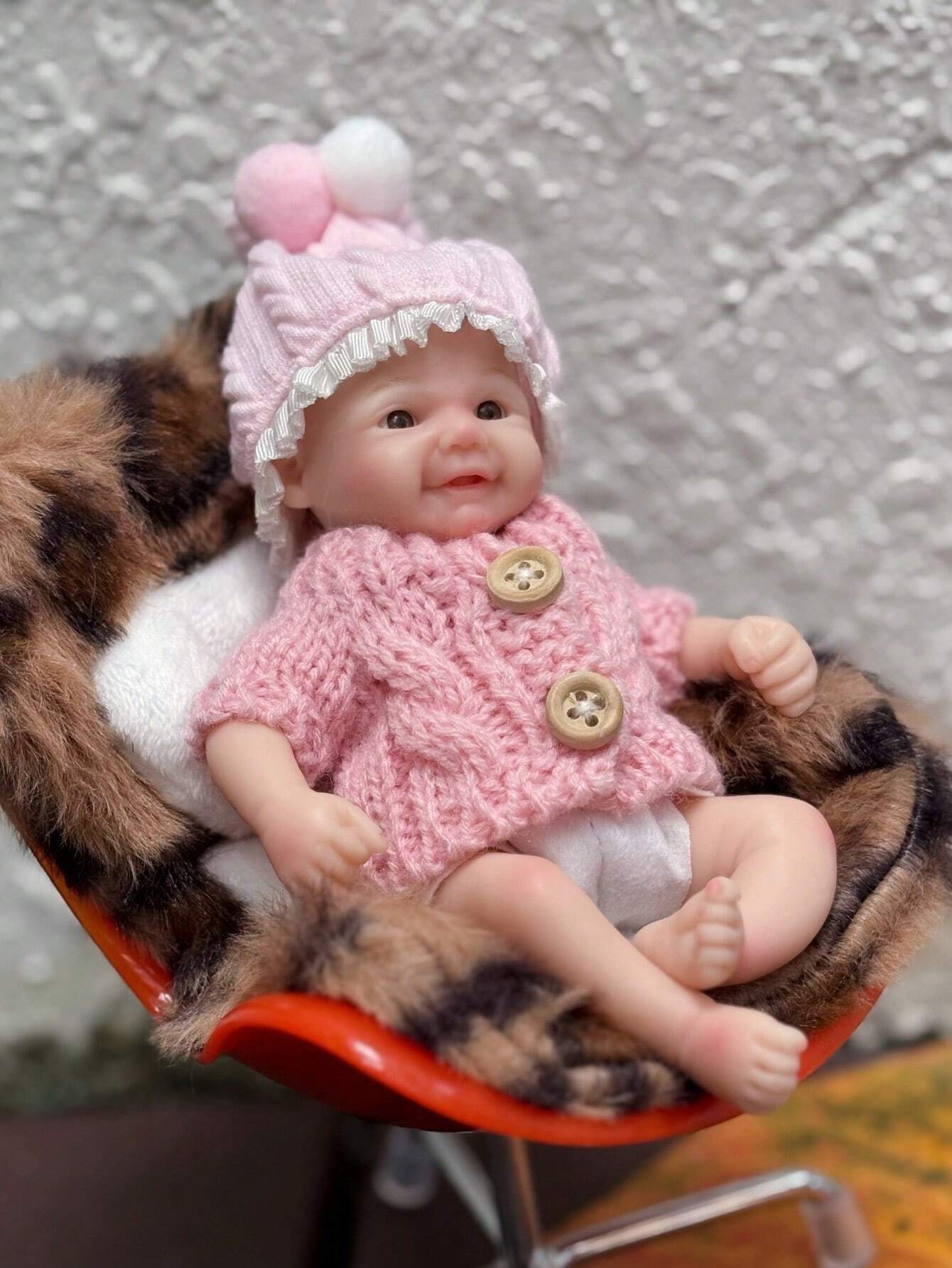 Winter New Arrivals 6 Inch Lifelike Silicone Mini Reborn Baby Doll Cute ...