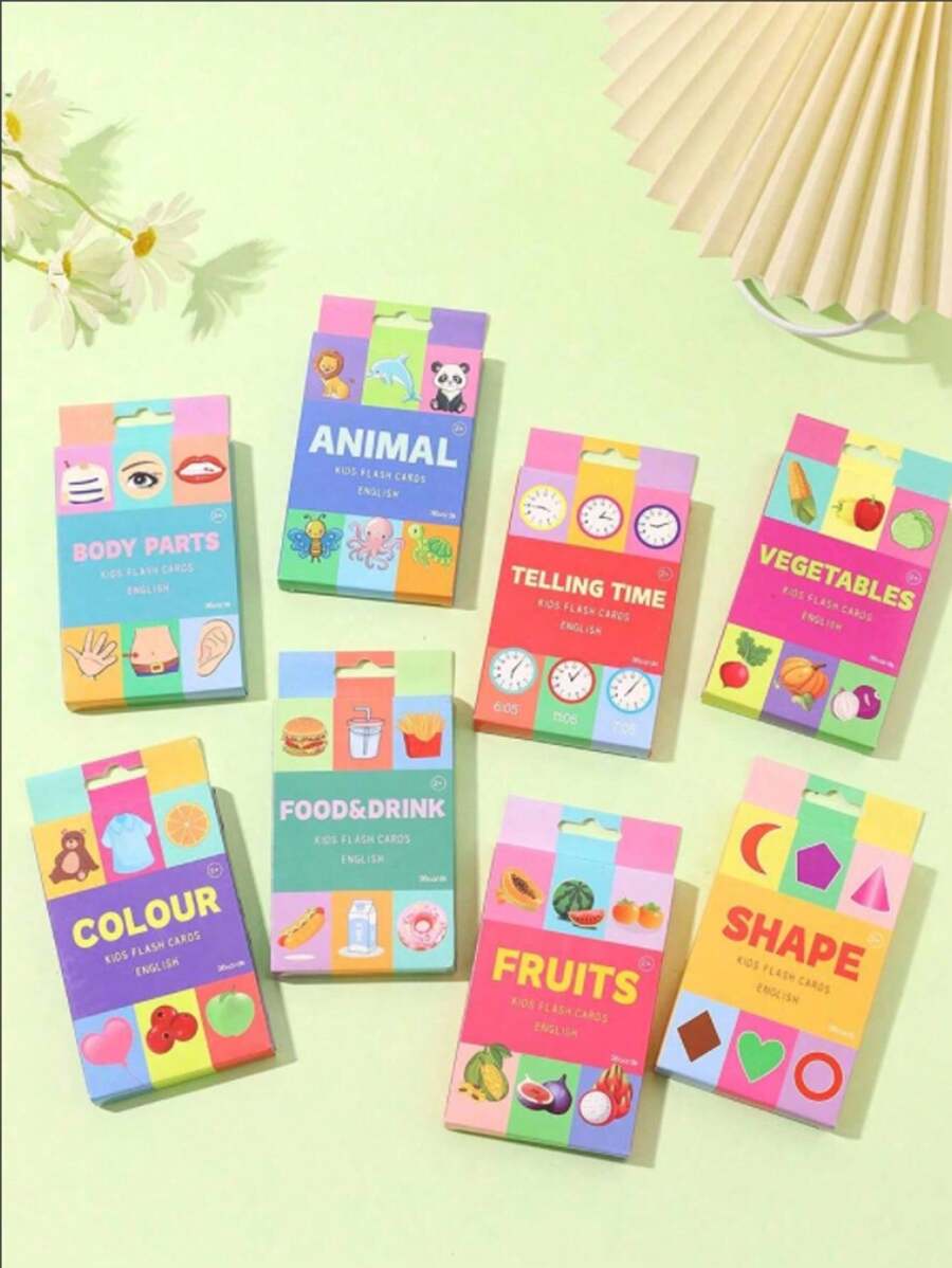 Early Education Flashcard Set - Learn English Vocabulary, Topics ...
