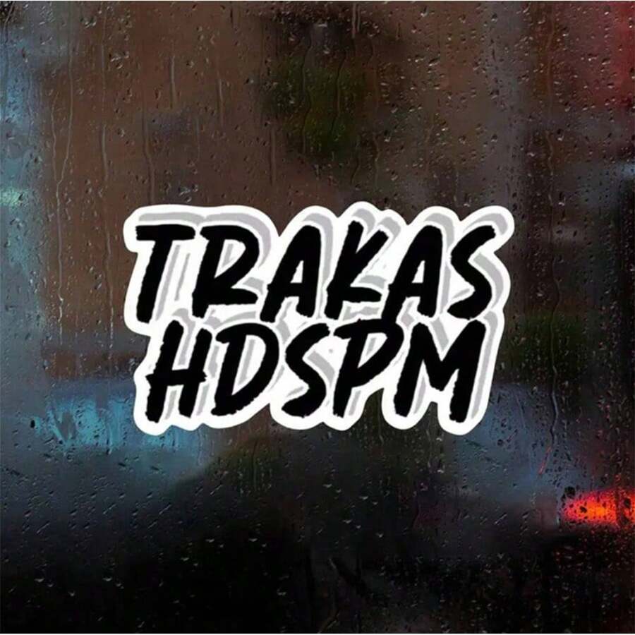 1PC 5-Inch PVC Outdoor Sticker - "TRAKAS HDSPM" Design - UV-Proof ...