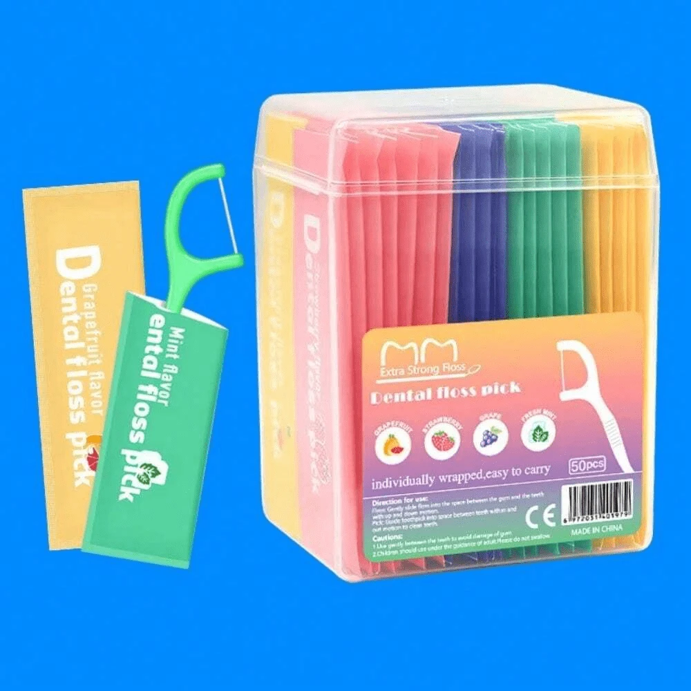 30pcs Fruit Flavored Dental Floss, Individual Packaging Super Fine ...