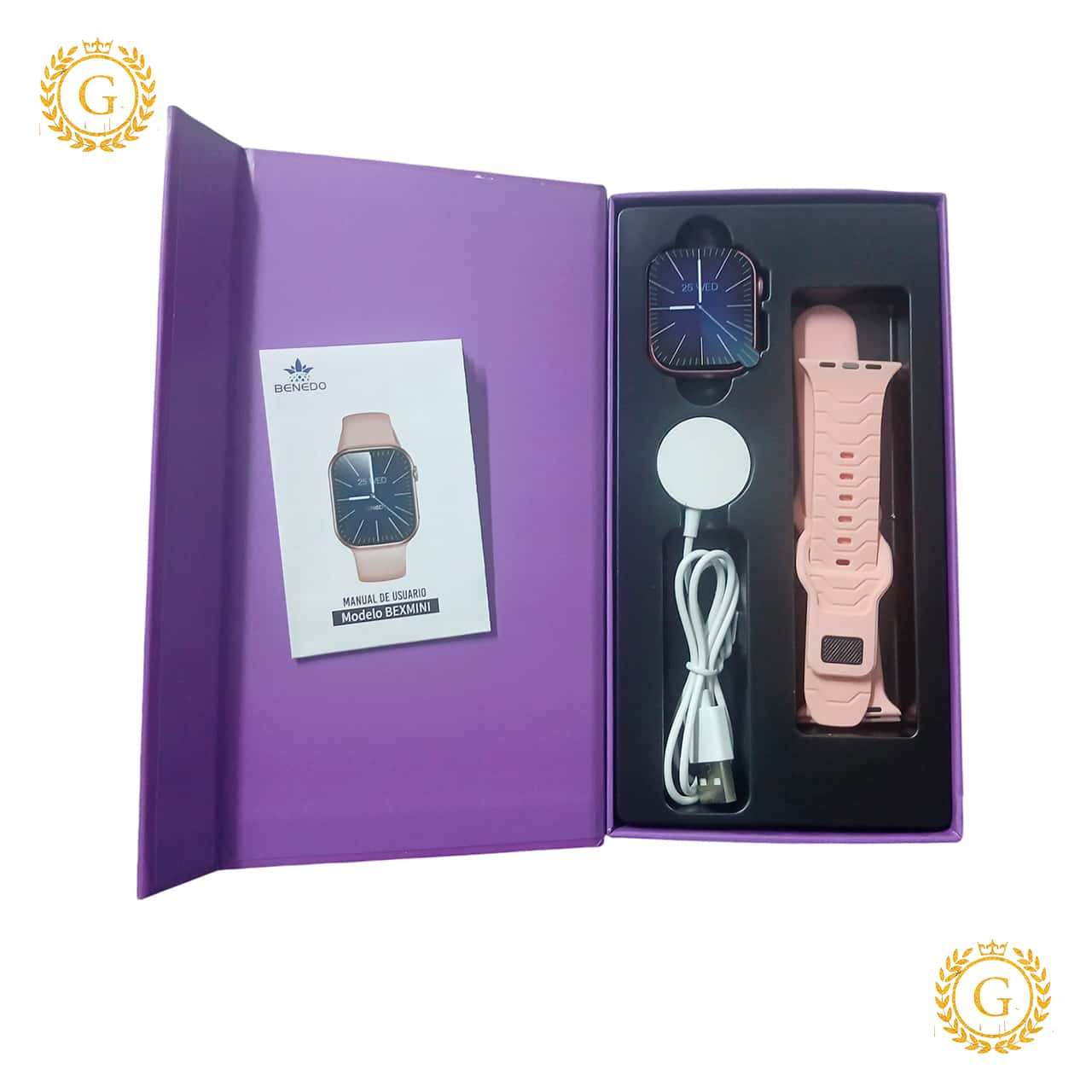 Reloj inteligente BEX Mini con 2 Correas Intercambiables! Pantalla ...