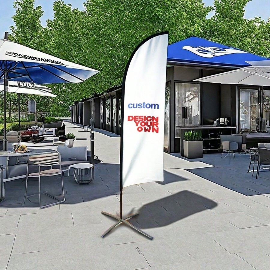 Customized Feather Flag, Knife Flag, Personalized Image Picture, Indoor ...