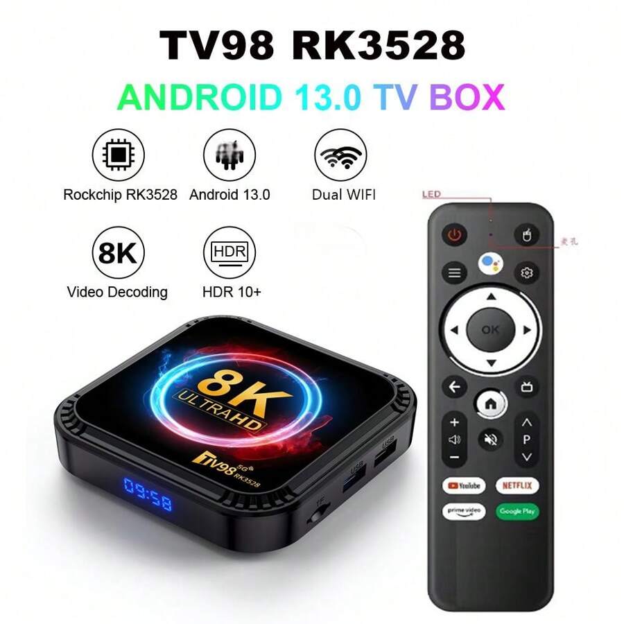 Q96 OHP A TV98 RK3528 Smart TV Box 128GB Ultra HD 8K Android 13 ...