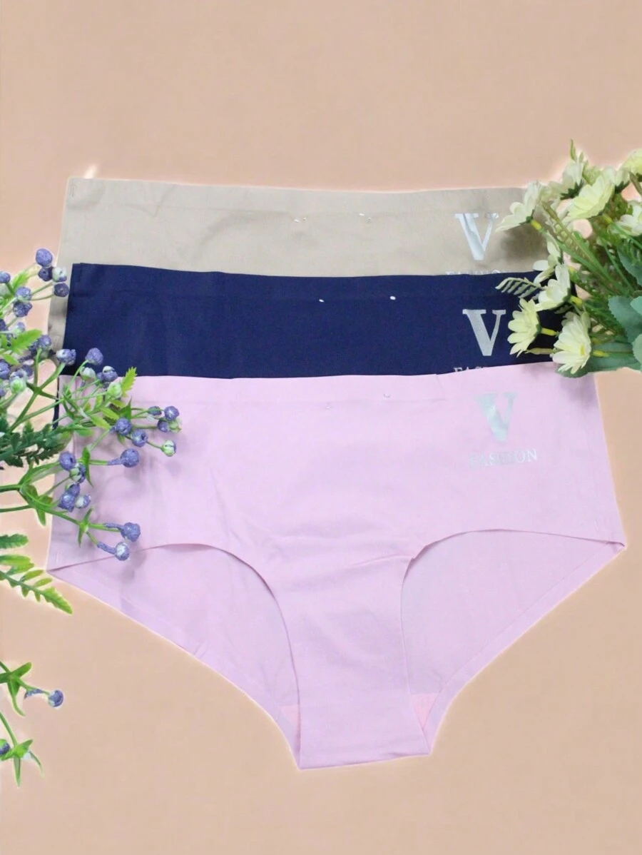 Conjunto de 3 Bragas cómodos calzones de tela invisibles diversos ...