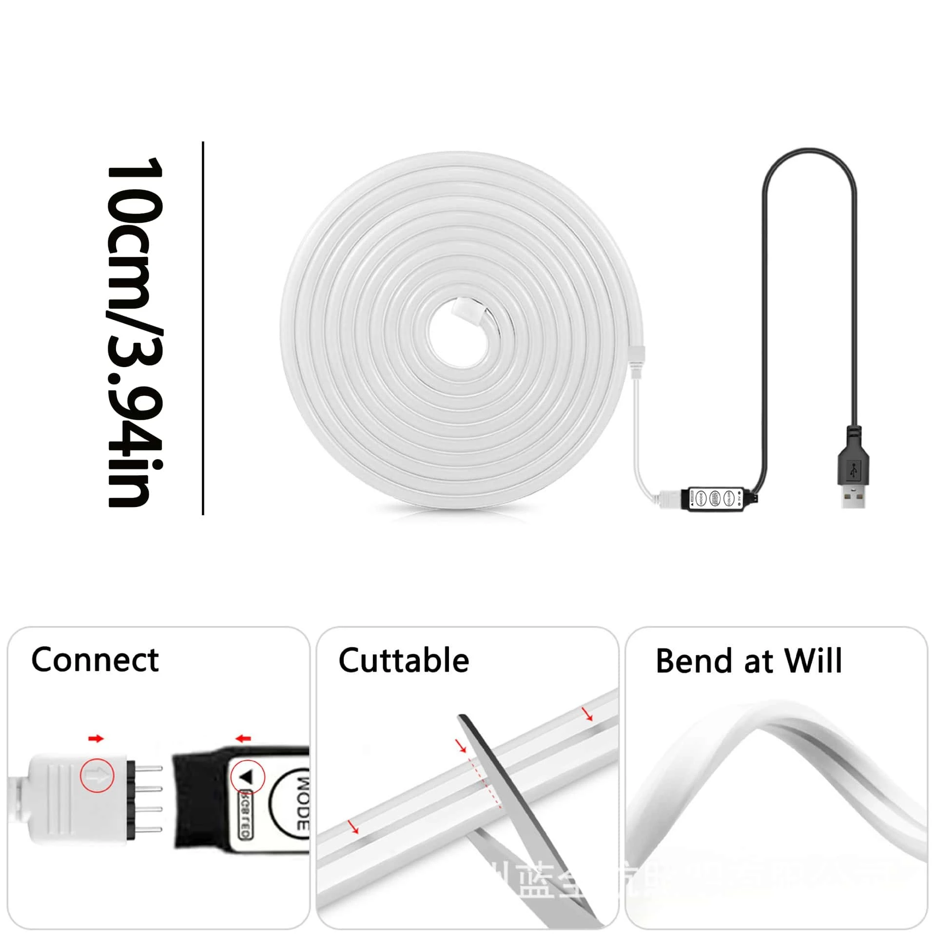 RGB LED Neon Light Strips, Music Synchronized And App Controlled ...