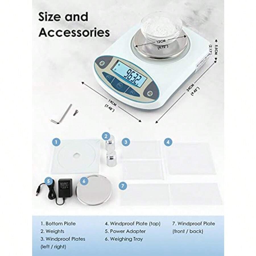 Lab Digital Scales 0.01g Precision Analytical Electronic Balance ...