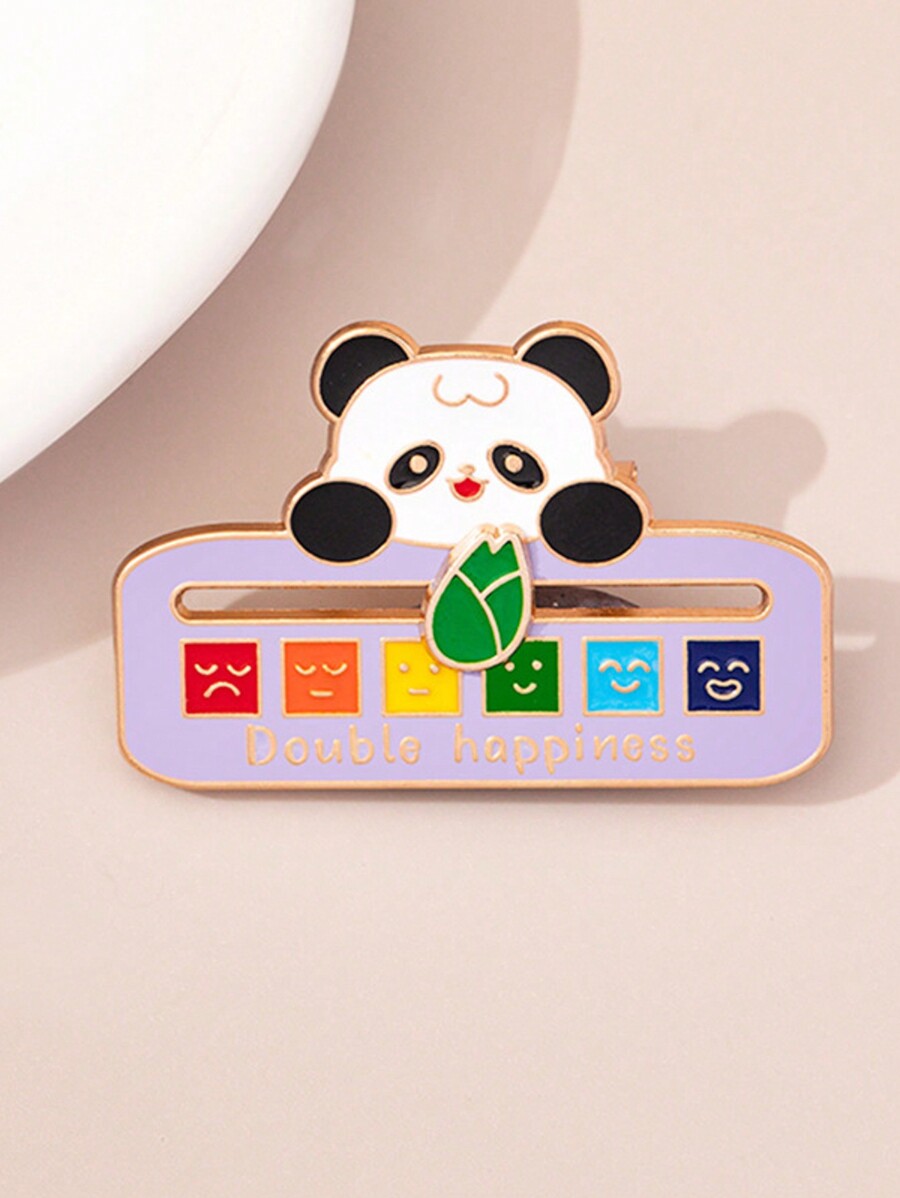 1pc Energy Level Pin Brooch, Sliding Display Mood Status Metal Badge ...