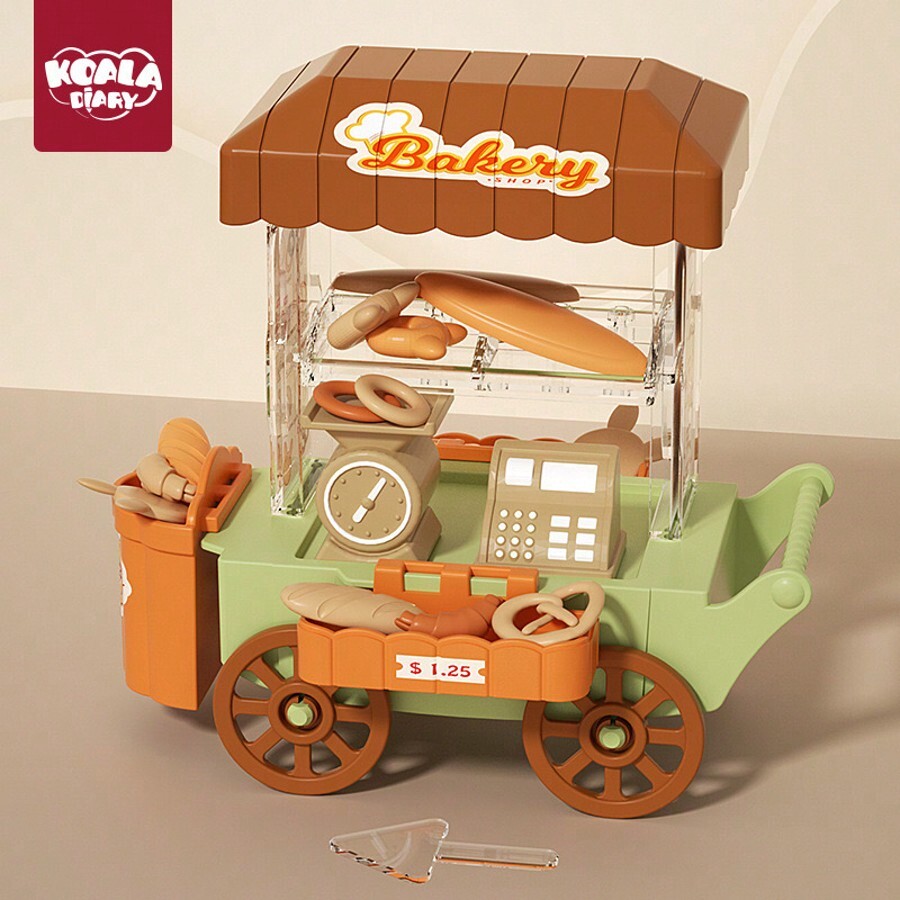 Miniature Children's Bread Van Toy, Pretend Play Kitchen Toys Suitable ...