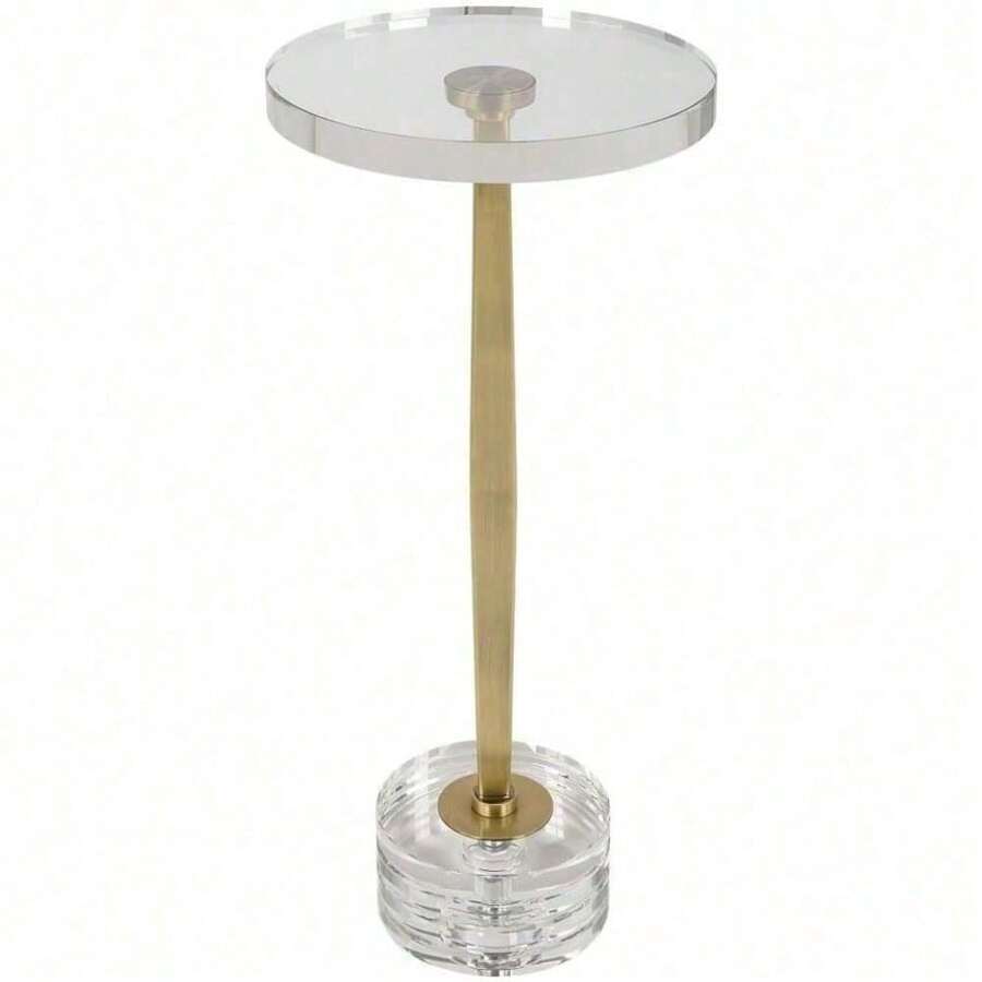 QWERTYUI Groove - Drink Table-23.75 Inches Tall And 10.25 Inches Wide ...