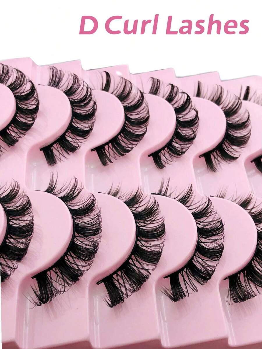 10 paires de faux cils de style russe, cils épais et volumineux à ...