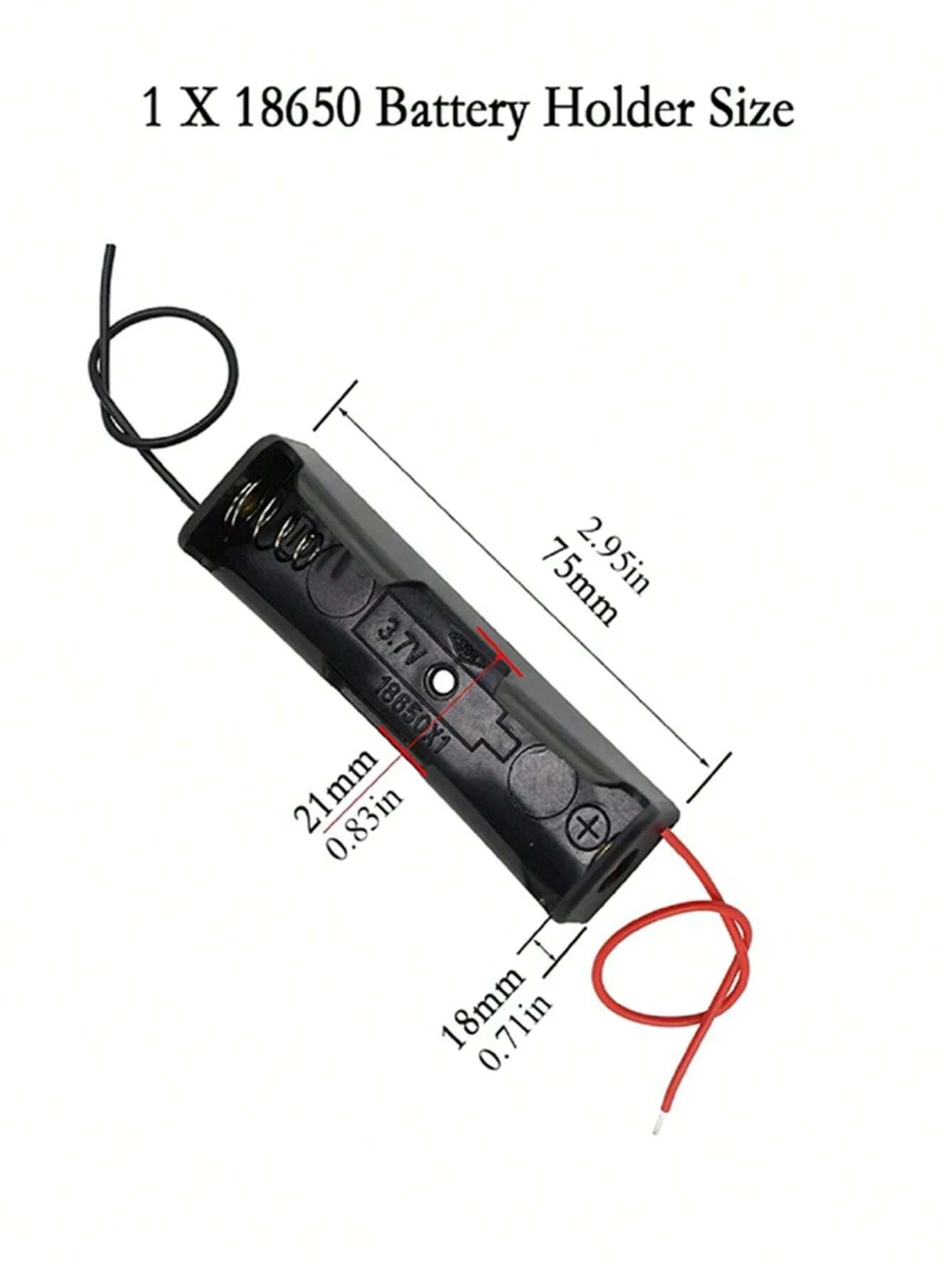 18650 Parallel 18650 Battery Holder 18650 Storage Box Case 18650 ...