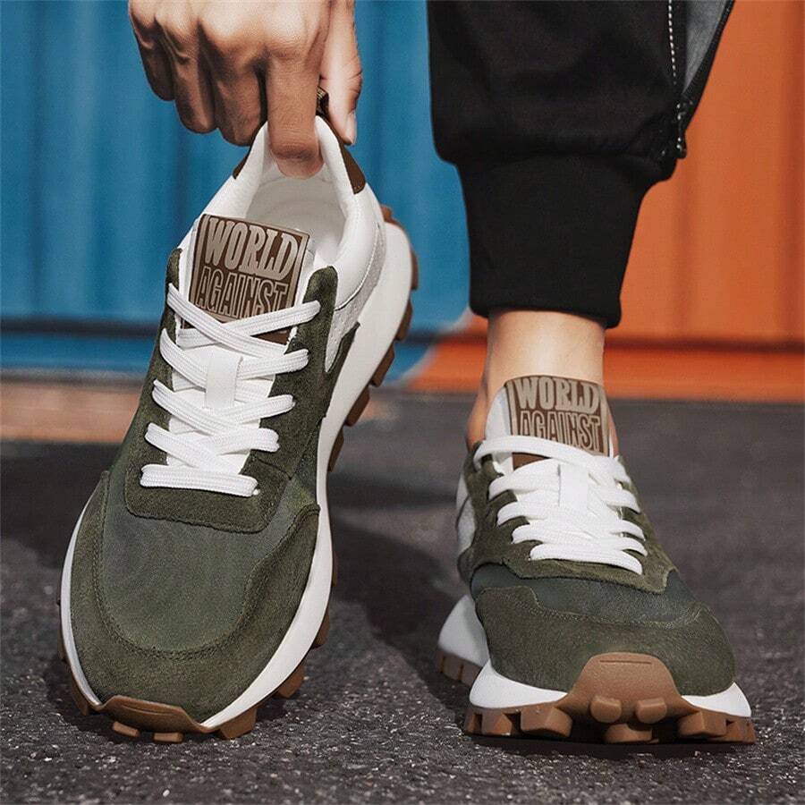Retro Chunky Running Shoes, Casual Sneakers For Young Men, Original ...