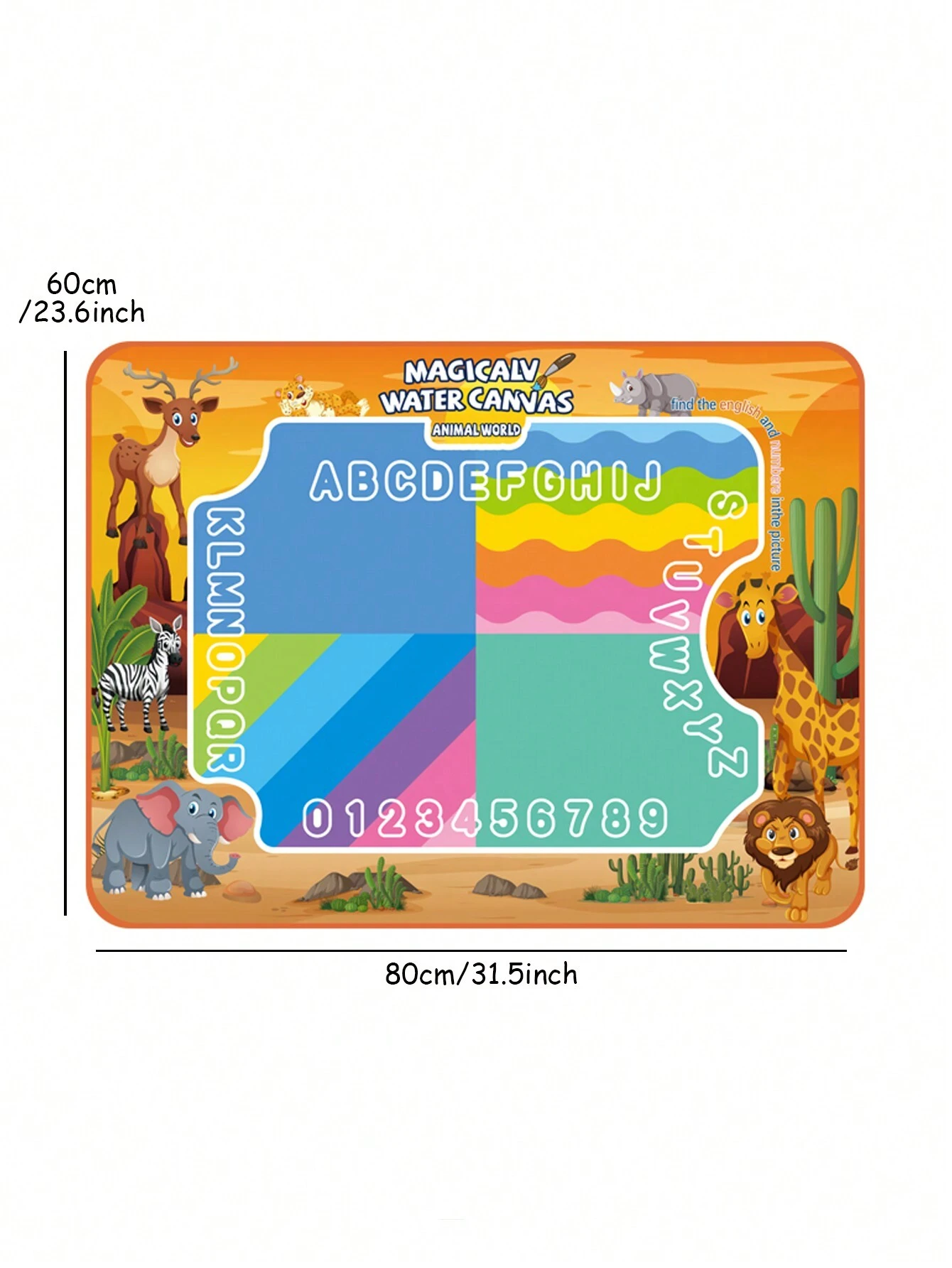 Magic Water Canvas Zoo&Vegetable Series With Free Pens Board ...