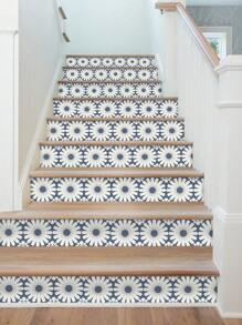 9pcs Geometric Pattern Waterproof Floor Sticker,Stickers,Wall Decal ...