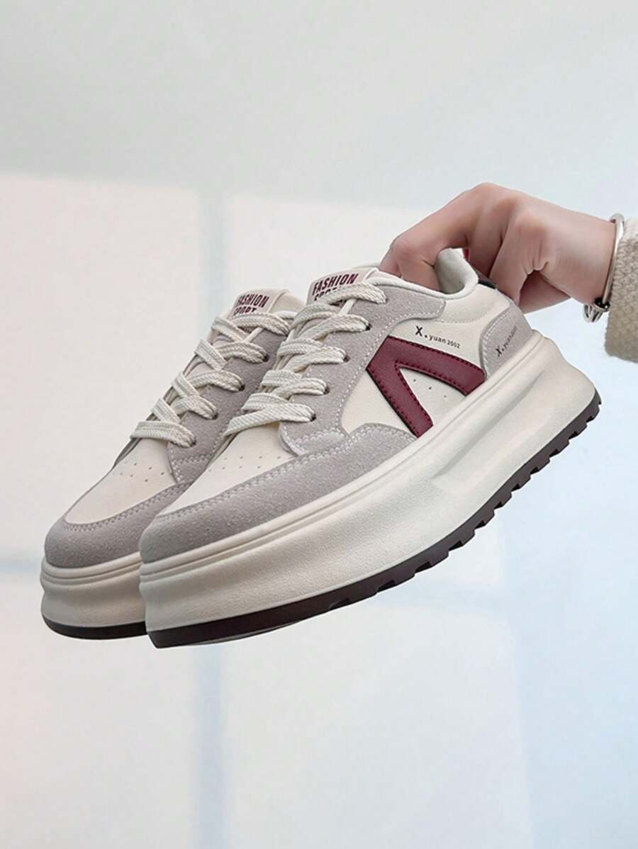 Nuevos tenis de plataforma con suela gruesa 2025, zapatos deportivos de plataforma para mujer ...