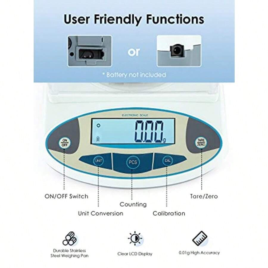 Lab Digital Scales 0.01g Precision Analytical Electronic Balance ...