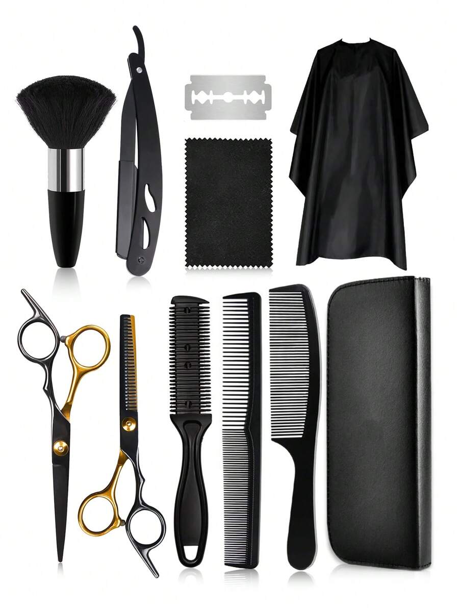 11pcs/Set Haircut Tools Kit - Hair Cutting Scissors, Thinning Shears ...