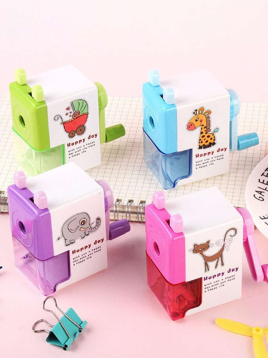 1pc Cartoon Pencil Sharpener, Creative Easy To Use Single Hole Pencil ...