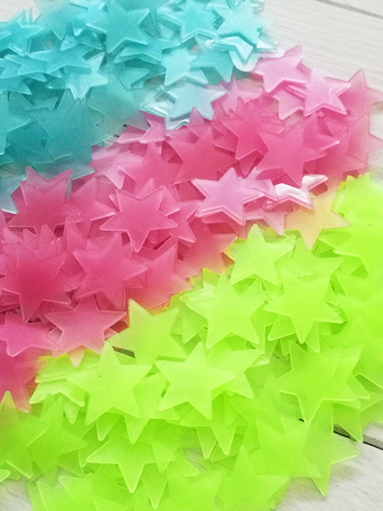 Glow In The Dark Star Wall Stickers, Self-Adhesive Decorative Wall ...