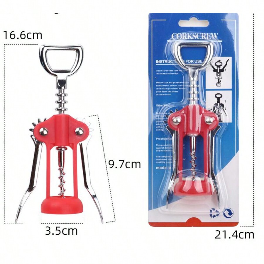 Bottle Opener Waiter Metal Red Wine Opener Corkscrew Bottle Handle Bottle Pumps Corkscrews Cork ...