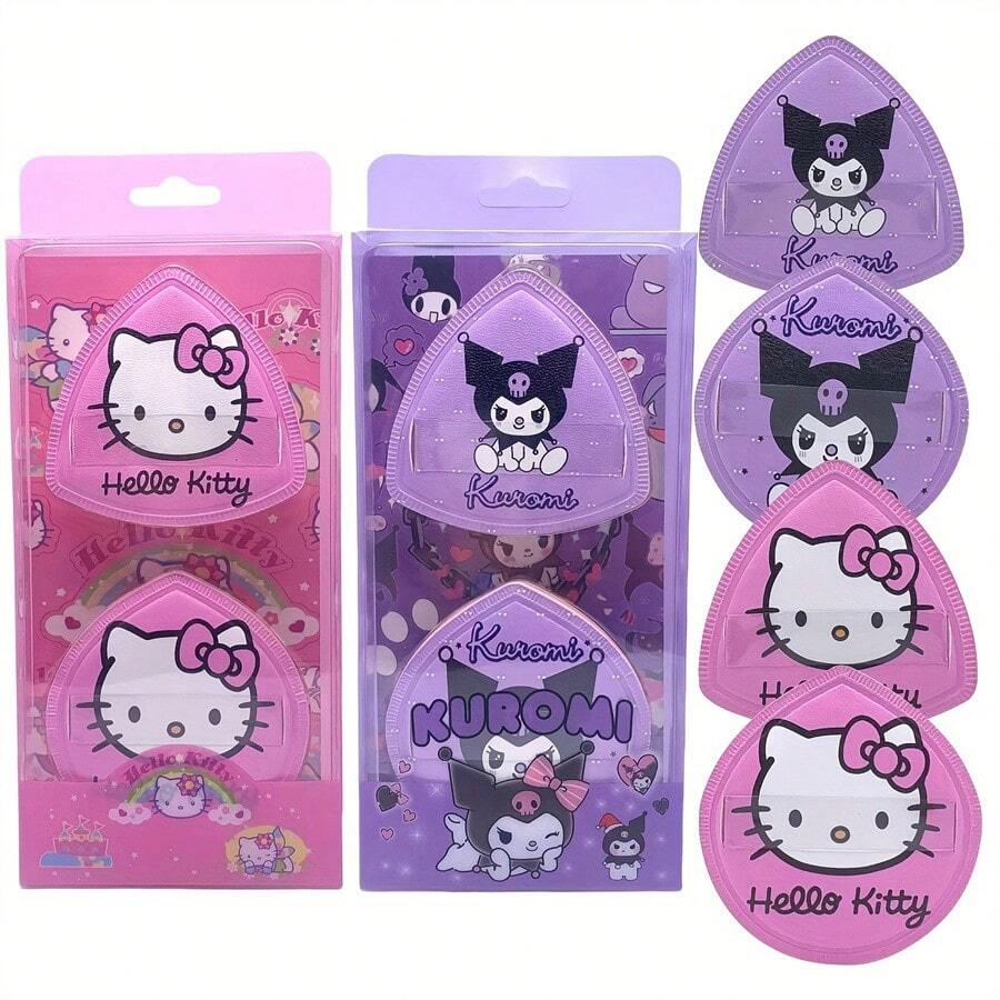 Sanrio 2-In-1 Hello Kitty & Kuromi Makeup Sponge Set - Versatile Damp ...