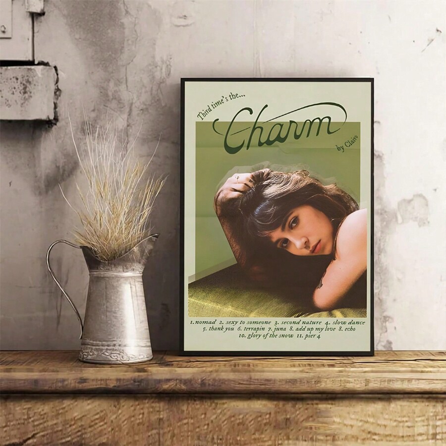 1pc Unframed, "Charming Vintage Clairo Album Cover Canvas Poster - Wall ...