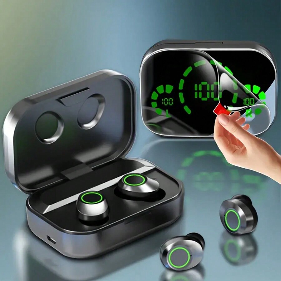 2025 Triple-Screen Smart Wireless Earbuds - LED Digital Display ...