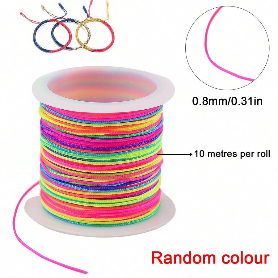 20rolls/Pack 10m Non-Elastic Nylon Rope With Different Colors, Chinese ...