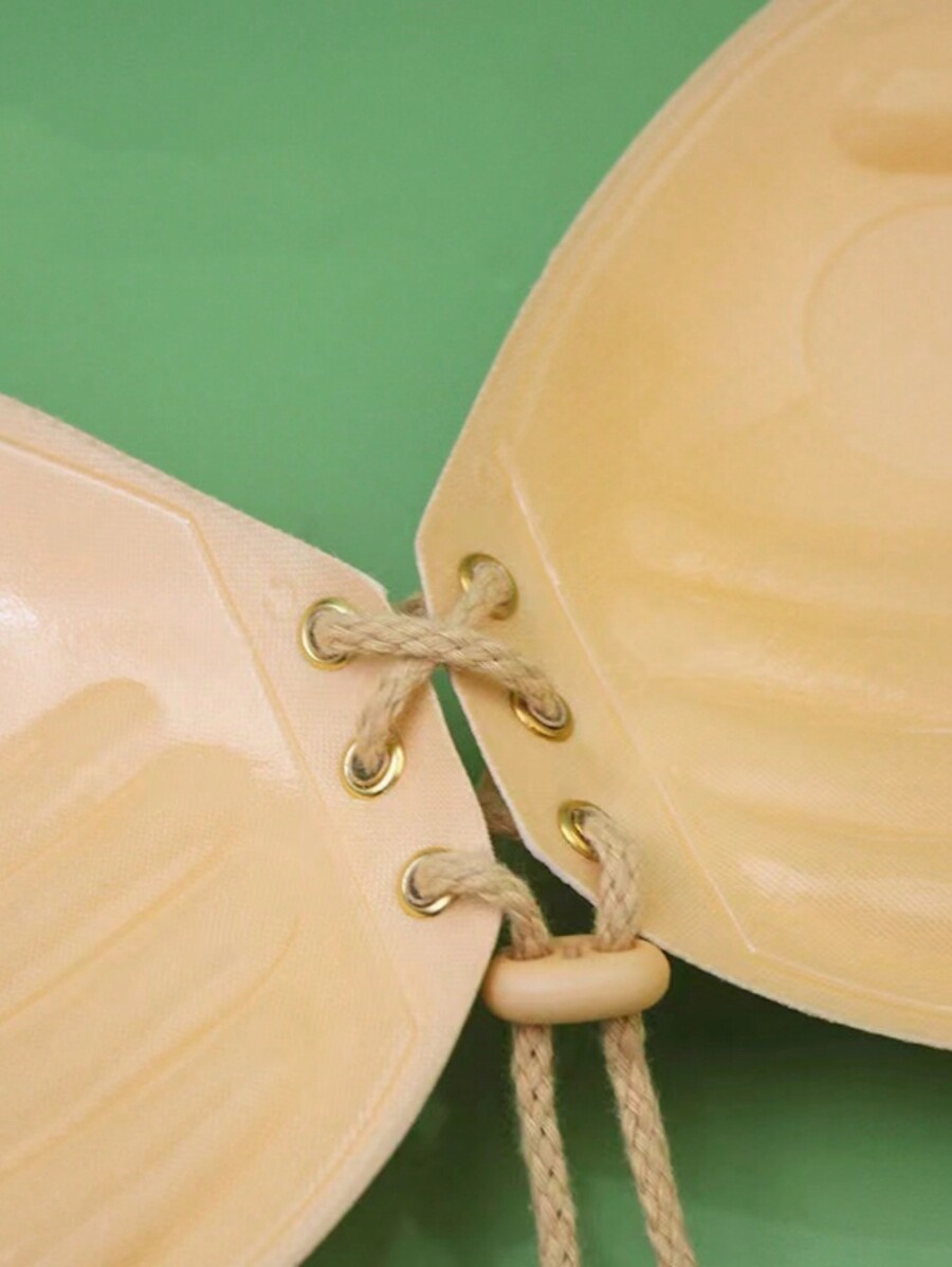 1pc Apricot-Color Thickened Silicone Nipple Cover Bra Invisible Bra For ...