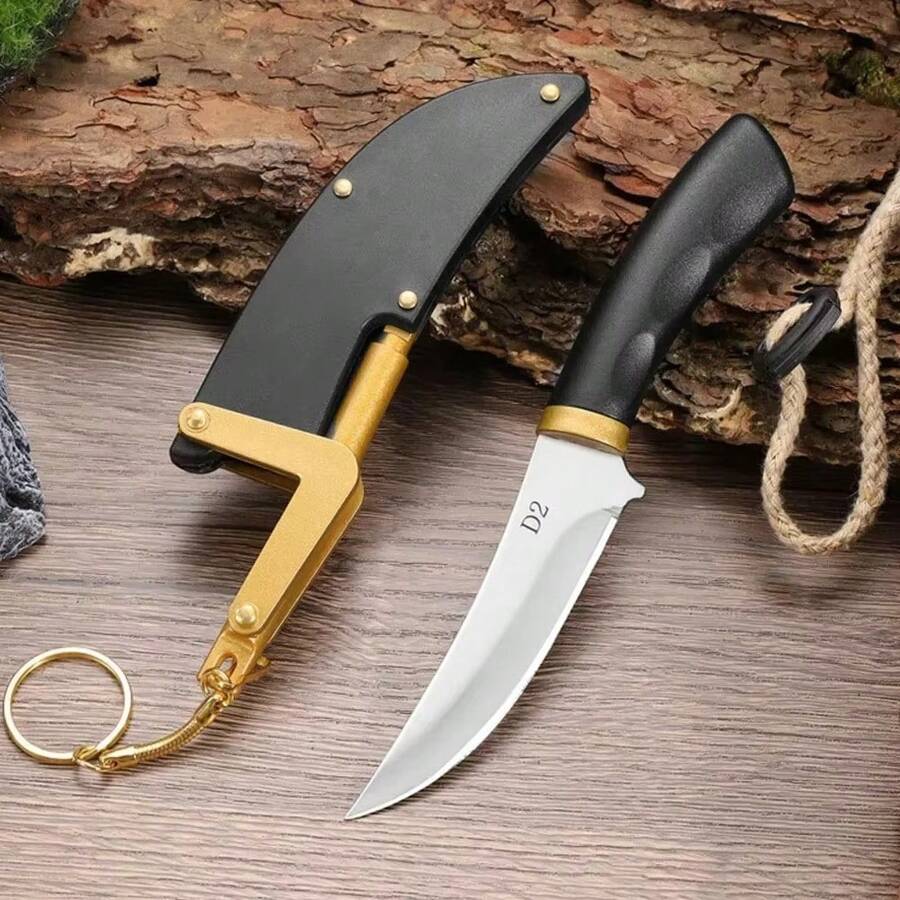 D2 Steel Miniature Butcher Knife EDC Portable Pocket Knife Fish Cutting ...