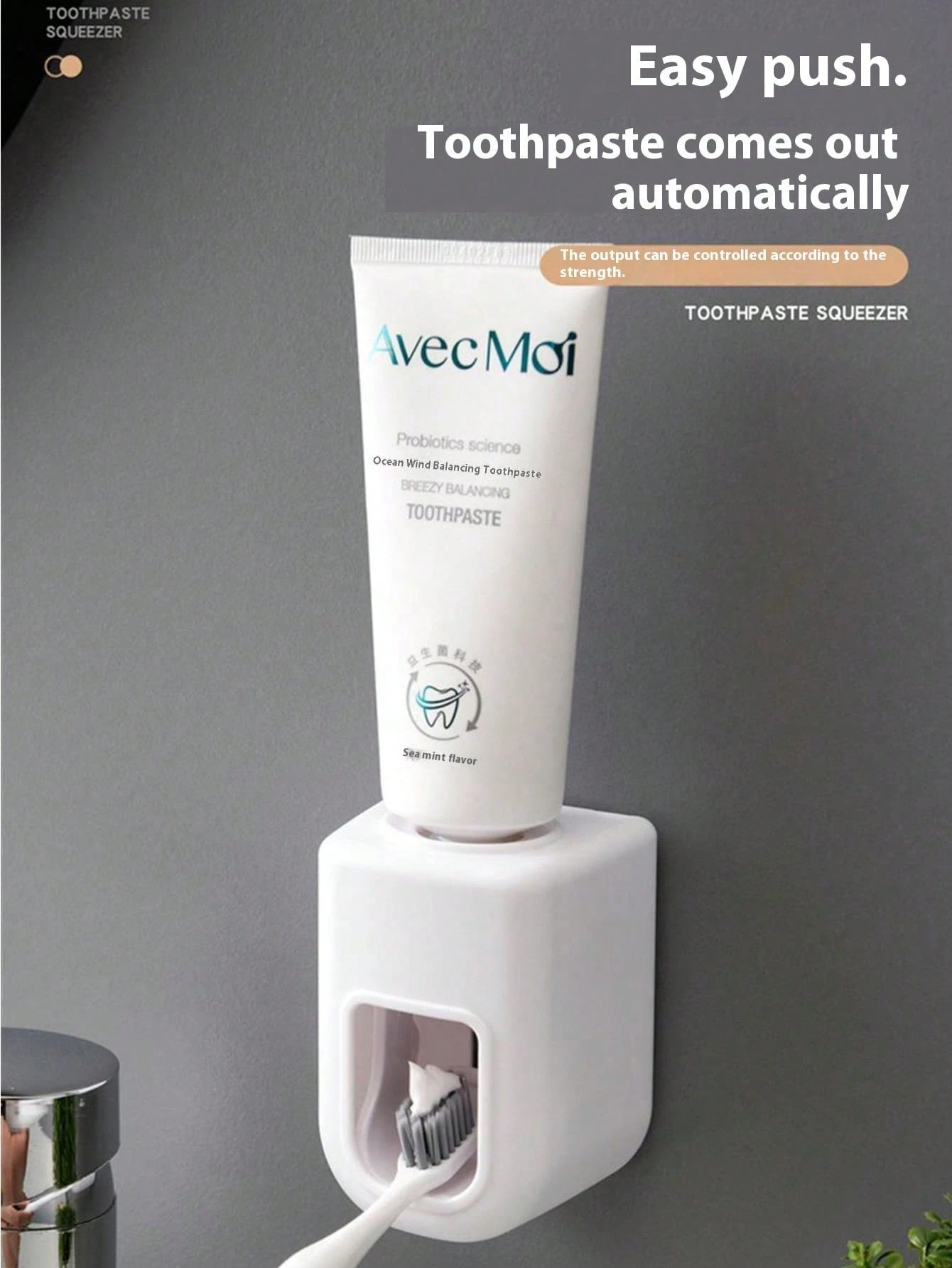 Wall Mounted Automatic Quantitative Toothpaste Dispenser For Lazy ...
