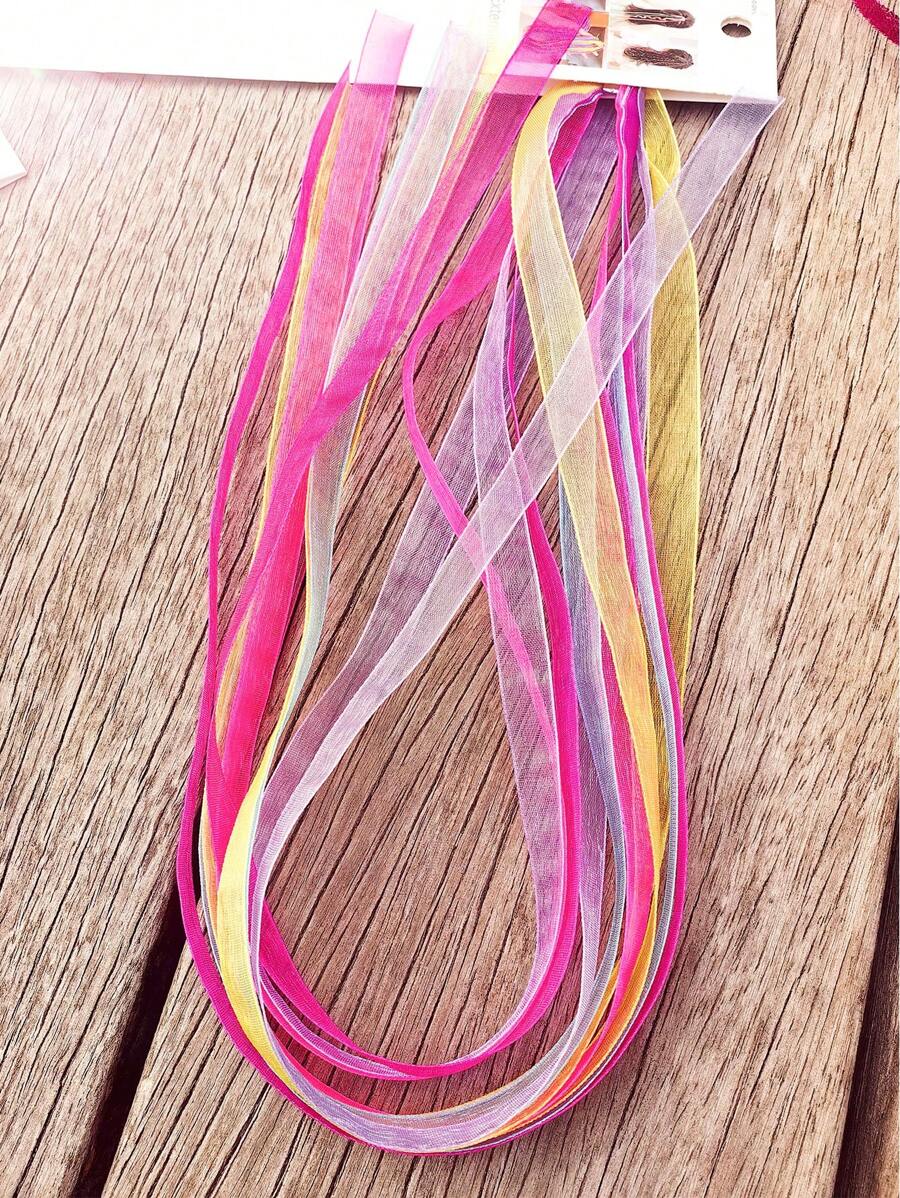 1 Pack Of Rainbow Hair Braiding Ropes, Colorful Braided Hair Ropes, Can ...