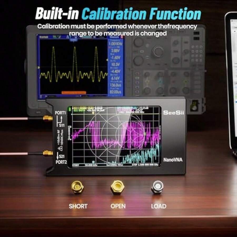 NanoVNA-H4 Vector Network Analyzer 10KHz-1.5GHz HF VHF UHF 4 Inch Touch ...