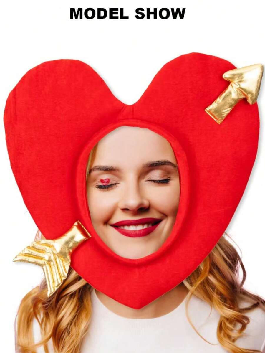 1pc Cupid Heart Hooded Top, Valentine's Day Party Costume, Cupid's ...