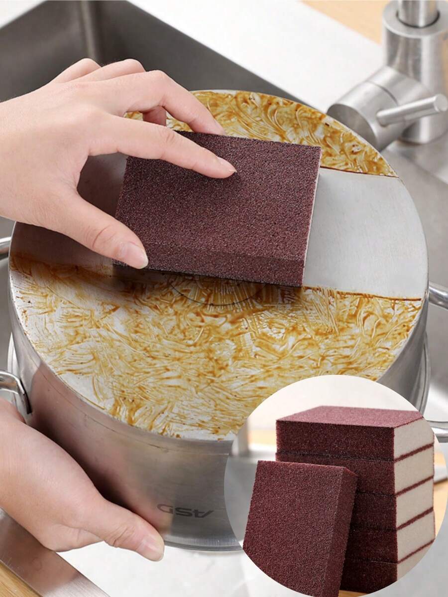 5 Packs Emery Magic Sponge Eraser Set - Heavy-Duty Scouring Sponges For ...