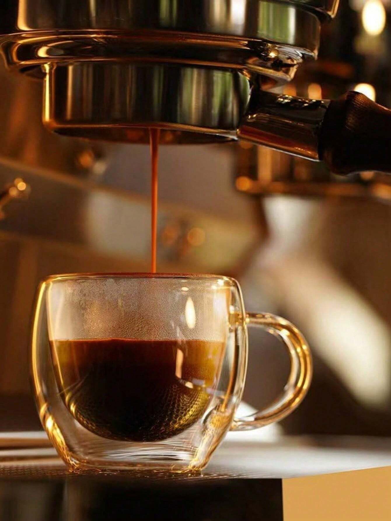 1/2/6pcs 80ml Double Layer Handled Mini Espresso Cups - Concentrated ...