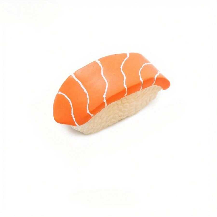 3 Sushi-Shaped Dog Toys, Small Dog's Squeaky Teething Toys, 3 Different ...